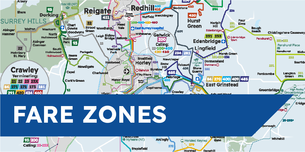 Fare zones - Metrobus