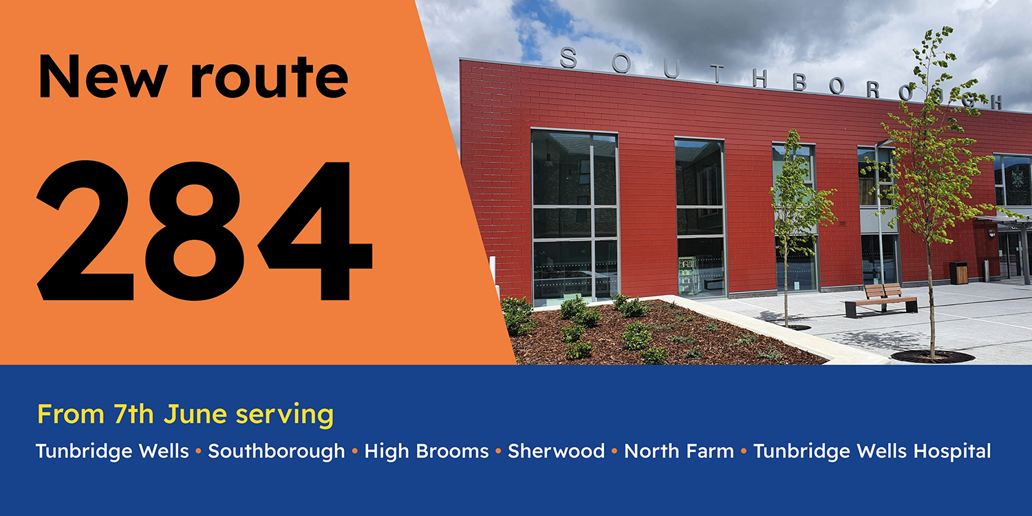 Brand new Route 284 serving Tunbridge Wells - Metrobus