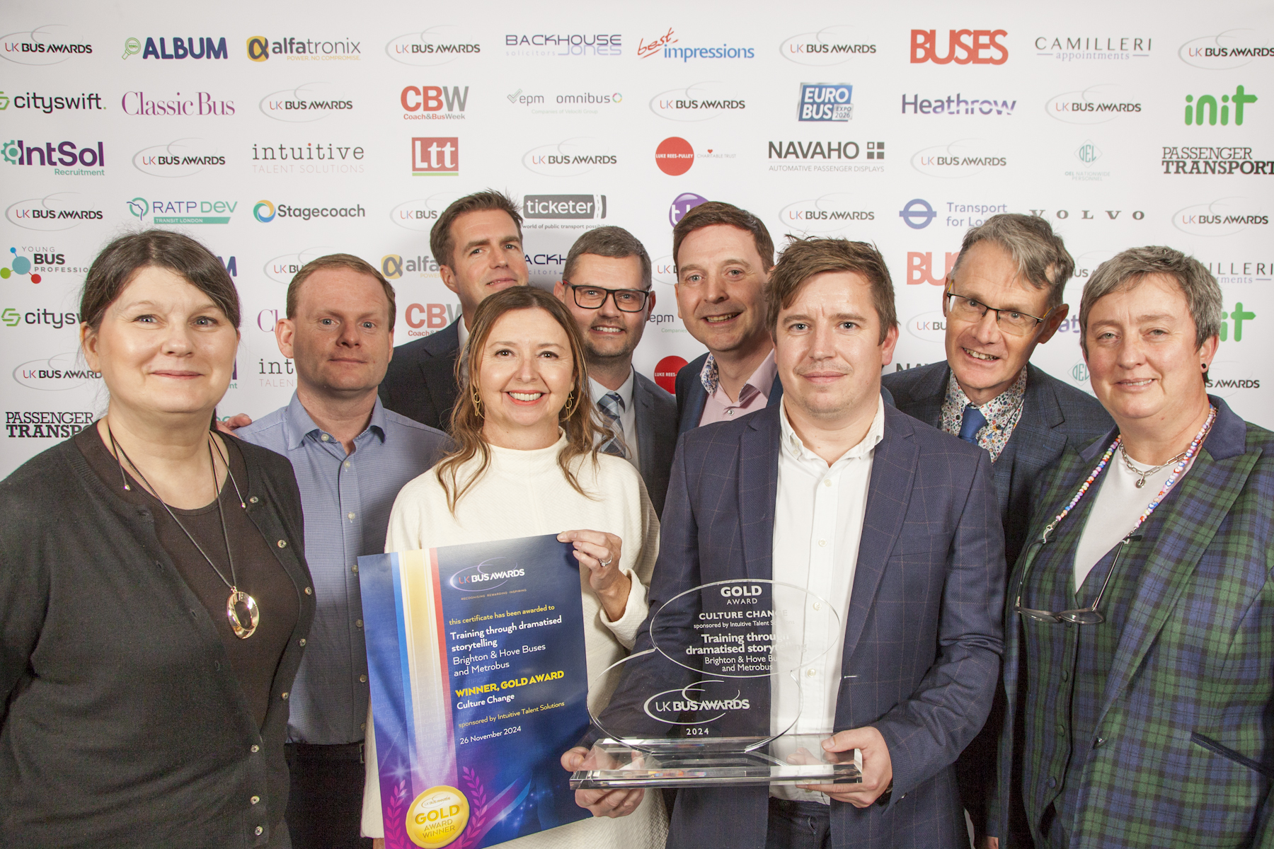 Metrobus Winners at UK Bus Awards - Metrobus